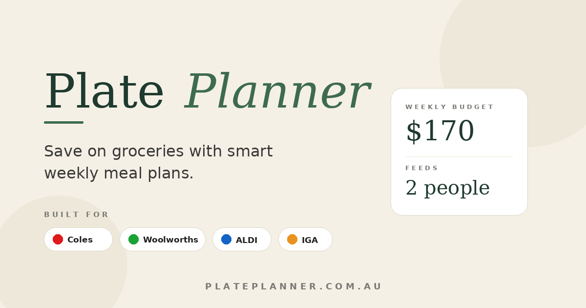 Plate Planner — Budget Meal Planner